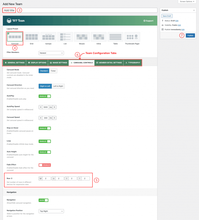 How to Create a Multi-Row Team Carousel - WP Team