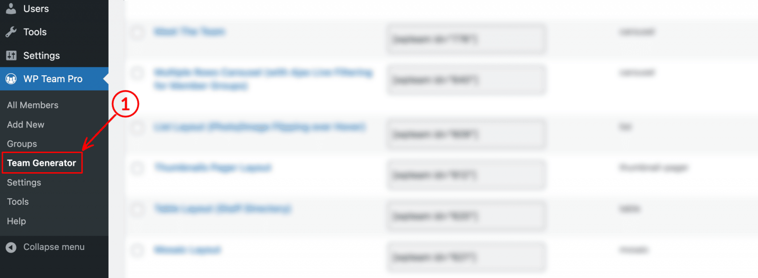 How to Create a Team Thumbnails Pager Layout - WP Team